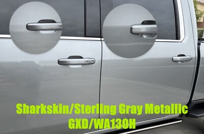 2019-2024 GMC Sierra Painted Sterling Gray Door Handle Covers Set For ...
