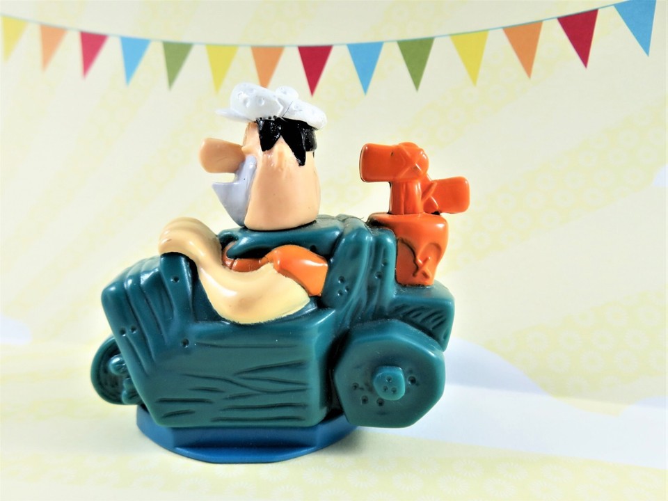 Fred Flintstone In Golf Cart Rolling Ink Stamper 1995 H.B.P.I Taco Bell ...