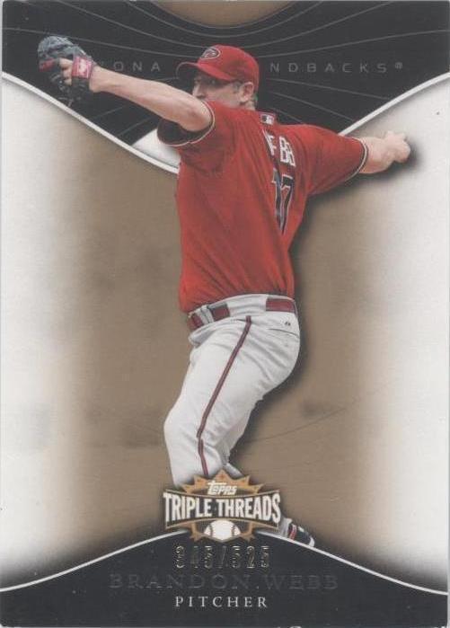 2009 Topps Triple Threads - Brandon Webb #23 Sepia /525 for sale online ...