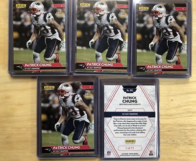 (5) 2017 PANINI INSTANT AFC EAST CHAMPS PATRICK CHUNG CARD 1 Of 71 | eBay