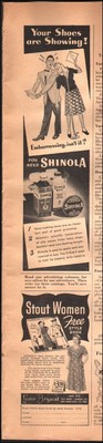 1948 Vintage ad SHINOLA "Your Shoes Are Showing!" retro shoe polish art ...