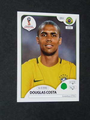 #368 DOUGLAS COSTA JUVENTUS BRESIL PANINI FOOTBALL FIFA COUPE MONDE ...