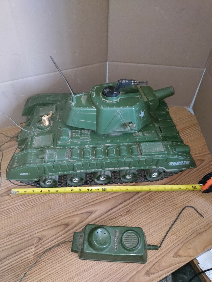 Rare Vintage 1960's Deluxe Reading Tiger Joe Tank Army Military Toy *AS ...