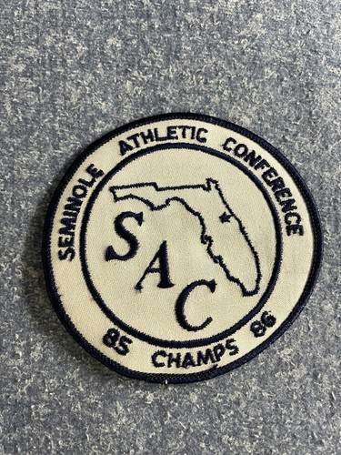 VTG SEMINOLE ATHLETIC CONFERENCE SAC 1985-86 CHAMPS Iron On Patch | eBay