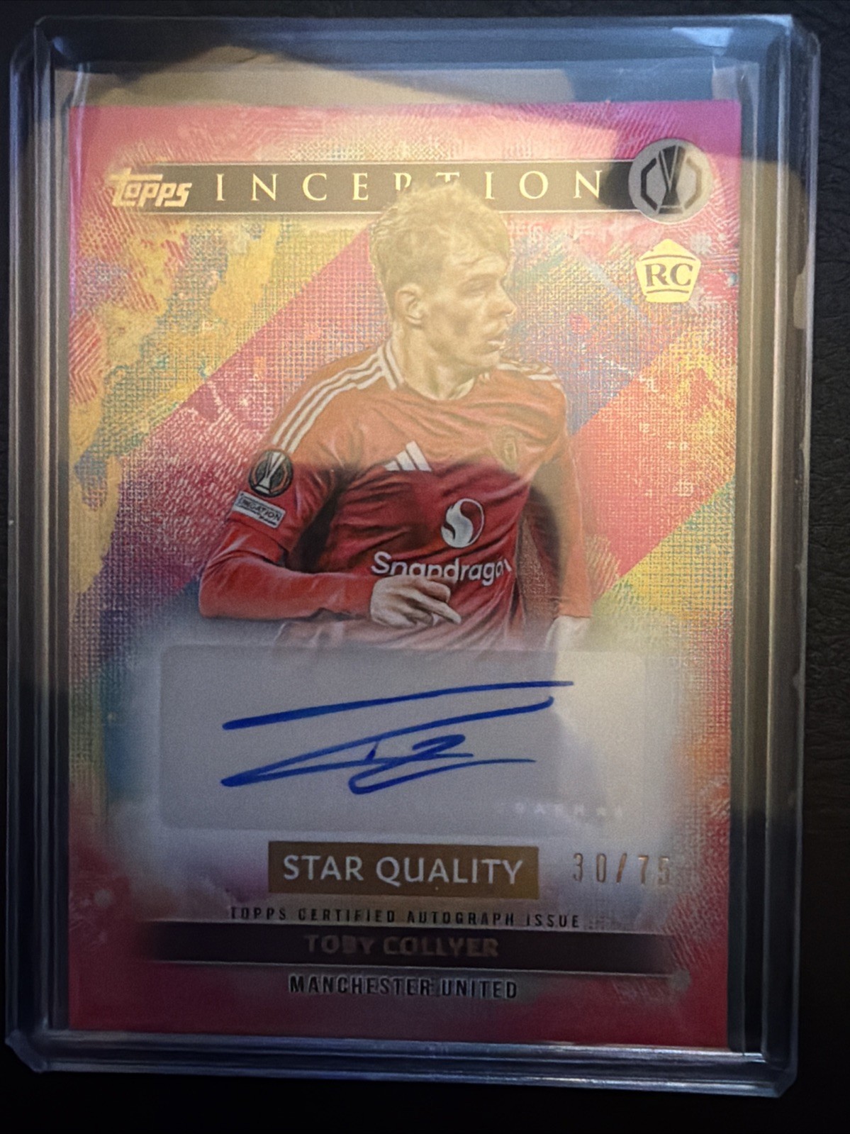 2024/25 Topps Inception Toby Collyer /75 Auto RC Rookie Manchester ...
