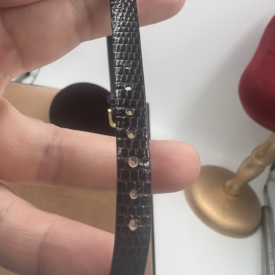 Vintage Lorus Disney Minnie Mouse Watch Women 16mm Gold Tone Brown ...