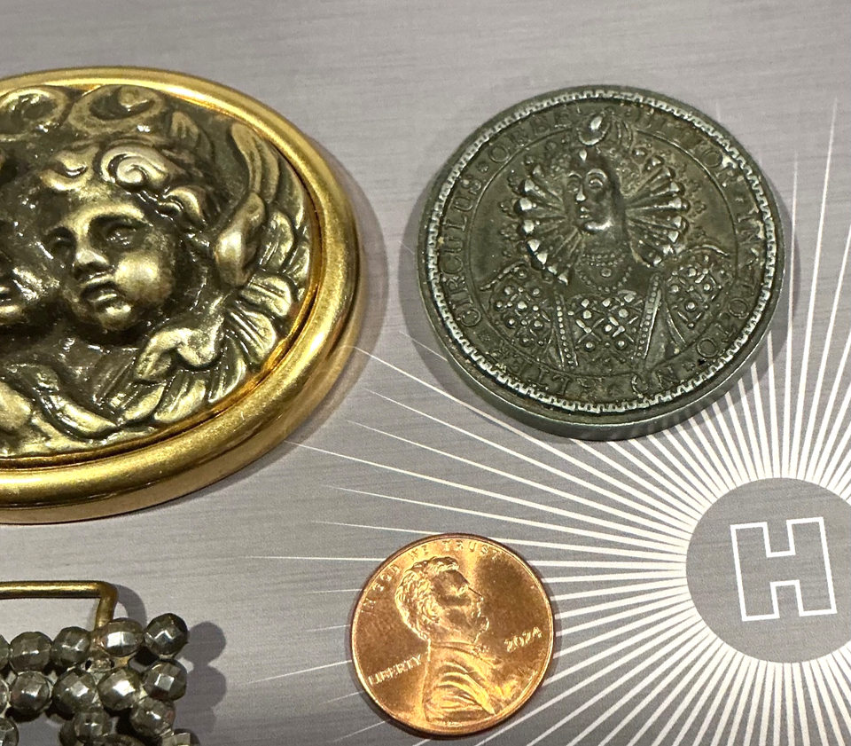 VINTAGE ANTIQUE jewelry PARTS lot, REPAIR, craft. ANGELS, CUT STEEL ...