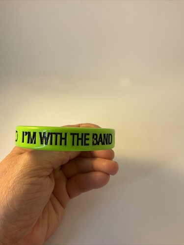 I’m With The Band Neon Green Hard Plastic Bangle Bracelet | eBay