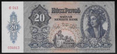 Hungary P-109 20 Pengo 1941 Unc | eBay