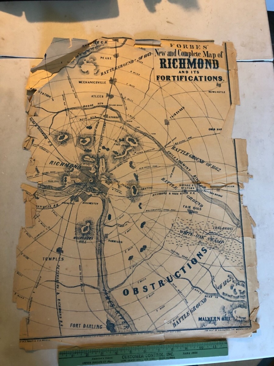 Richmond Virginia Civil War Map