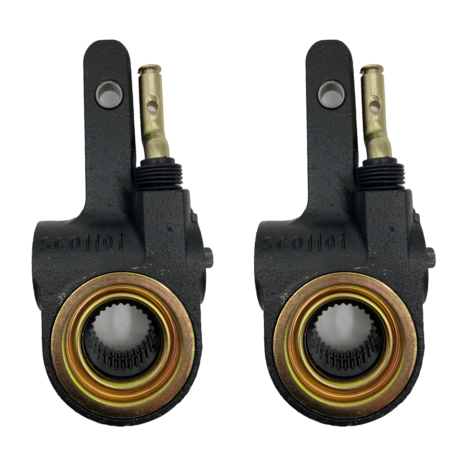 2 of 5.5" Lever 28 Spline Automatic Slack Adjuster for Welded Clevis ...