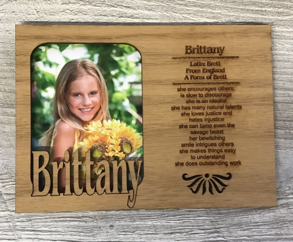 Name Cut Out Picture Frames Children's Initial Personalised Cut Out