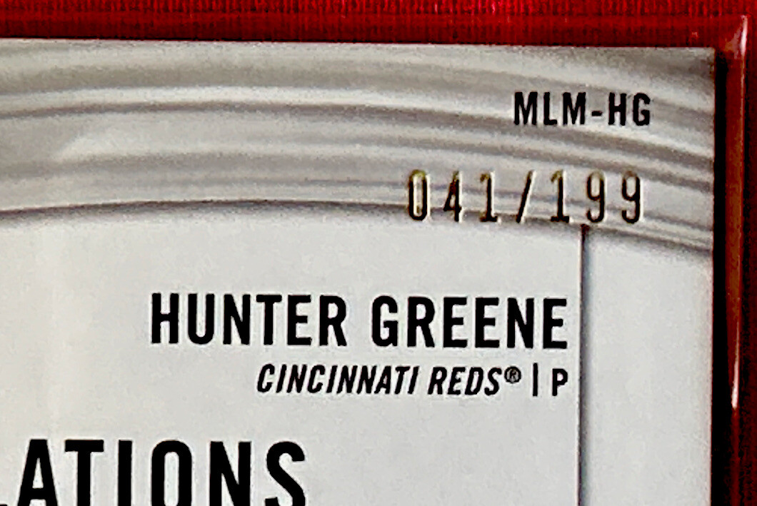 2023 Topps Series 2 Hunter Greene Major League Material Jersey Relic MT ...