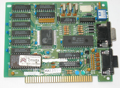 EGA/VGA Graphics Card Oak Technology OTI037C 256kb ISA 8bit | eBay