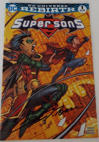 SDCC 2018 SIGNÉE DC UNIVERSE VARIANT COVER SUPER SONS #1 Par PETER J ...