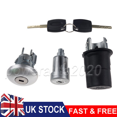 FOR FORD TRANSIT LOCK SET MK8 CUSTOM DOOR BONNET IGNITION BARREL 2 KEYS ...