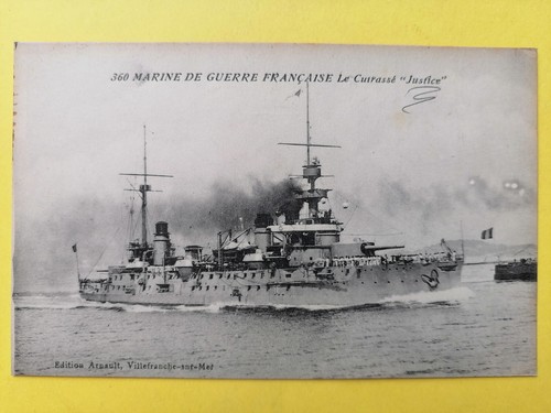 CPA MARINE NAVIRE Boat de GUERRE War FRANCAISE Le Cruiser Cuirassé ...
