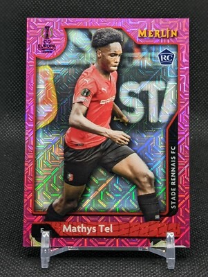 Stade Rennais FC/Mathys Tel Topps Merlin UCL 2021/2022 RC Pink Mojo 196/275 | eBay