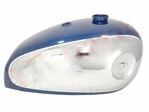 Neuf BSA A7 A10 4 Gallon Bleu Peint Chrome Plaqué Bleu Pétrole Gas Fuel ...