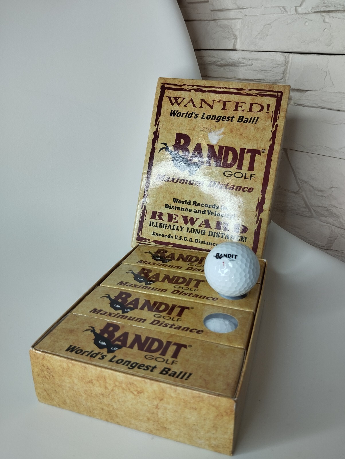 Bandit Non Conforming Illegal Max Distance High Core 12 Golf Balls ...