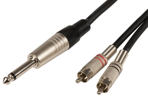 Câble De Prise Mono 6,3 Mm À 2x Prises RCA, 3 M - M6J-2R300 | eBay
