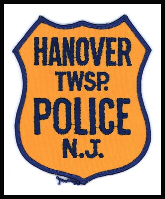 Hanover Township New Jersey Police 3.5" x 4.5" Embroidered Patch | eBay