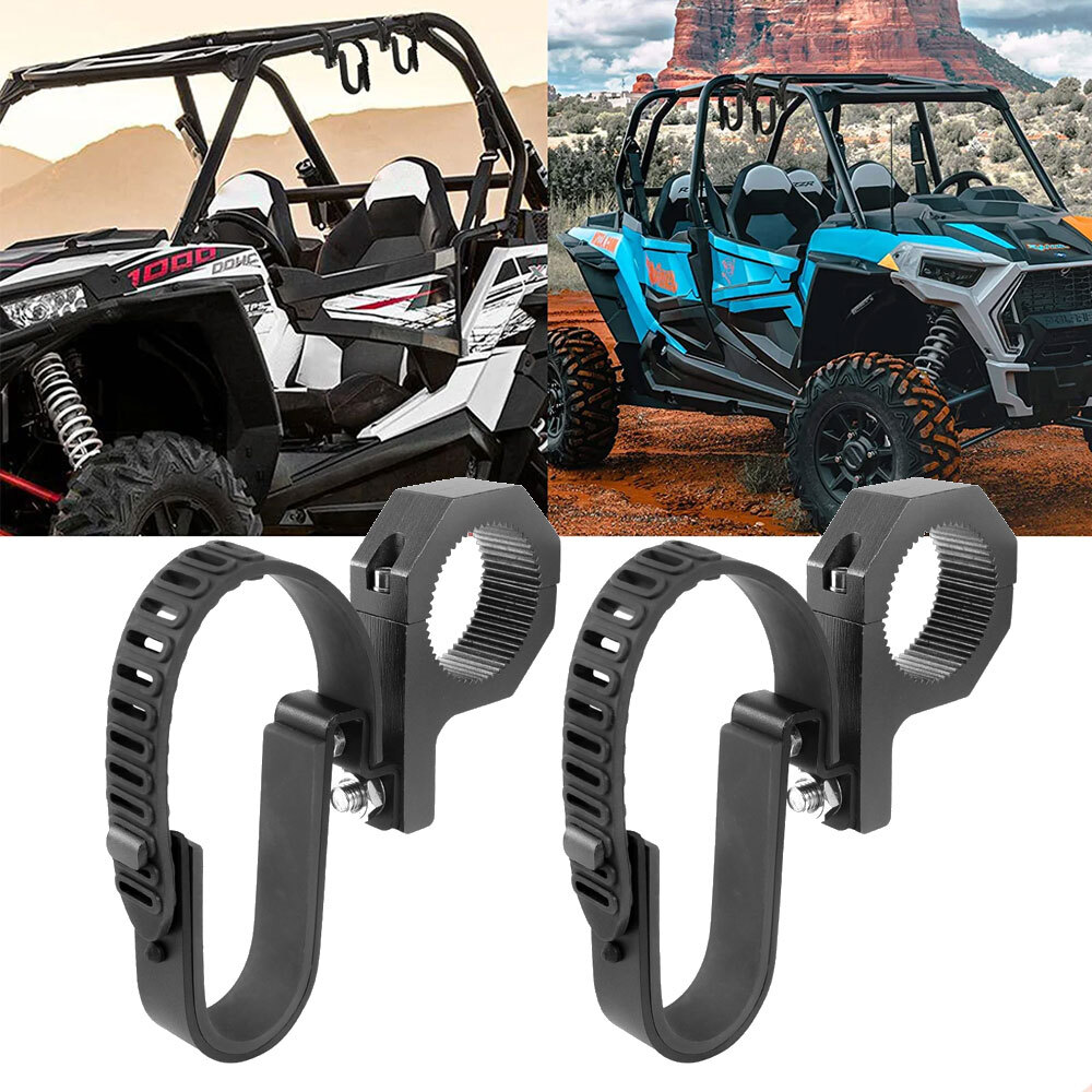 2pcs UTV ATV Gun Holder Grip 2-Gun Mount Racks for Polaris RZR Ranger ...