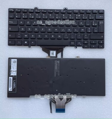 New for DELL Latitude 5400 5401 Keyboard French Clavier BACKLIT, No ...
