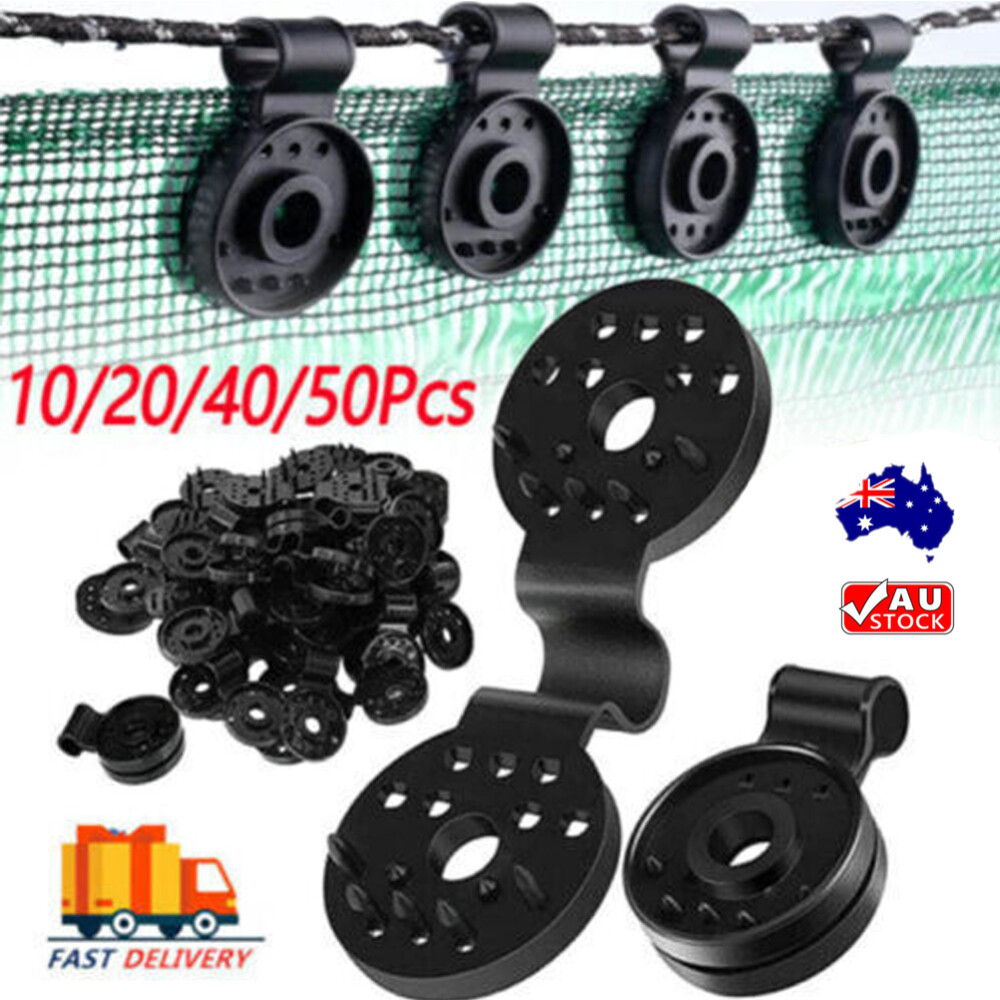 100PCS Shade Cloth Plastic Clips Round Plastic Black Clips for Sun ...