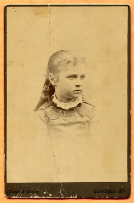 Skowhegan ME Portrait of a Girl by Conant & Bridge ca 1880s | eBay