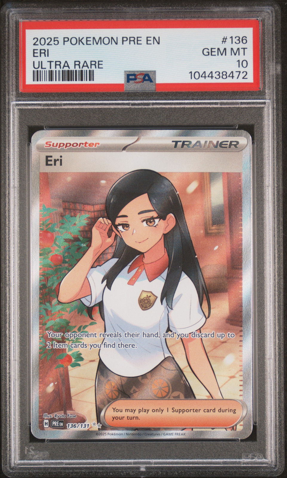 Eri 2025 Scarlet & Violet: Prismatic Evolutions #136/131 Ultra Rare ...