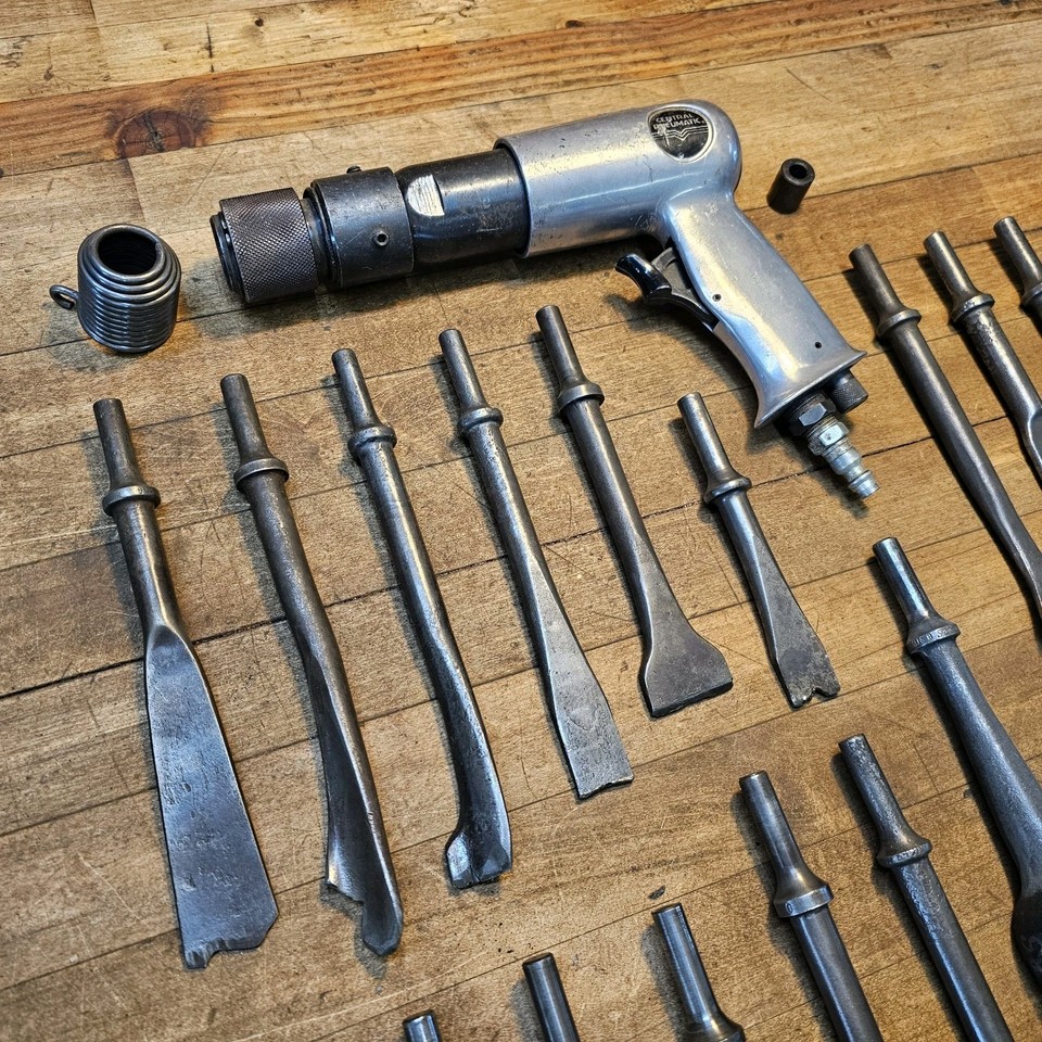 MAYHEW MAC SNAP ON Tools AIR HAMMER Bits Set & Pneumatic Hammer LOT ...