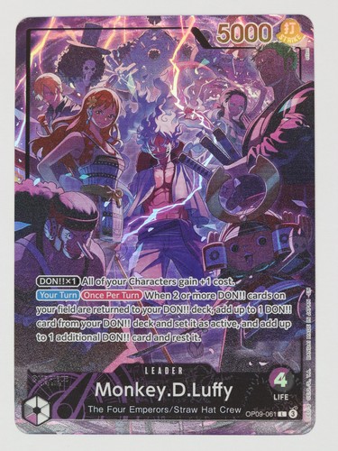 Monkey.D.Luffy OP09-061 2nd Anniversary Promo Lightly Played LP | eBay
