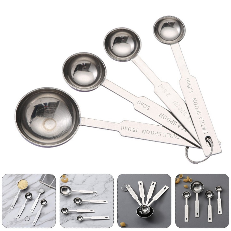 4 Pcs Spice Measuring Tool Cooking Cups Measure Spoon for Baking | eBay UK