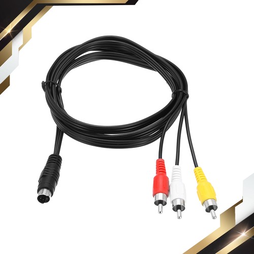 S Video Cable 5ft 4 Pin S-Video Male to 3 RCA Male Composite Adapter ...