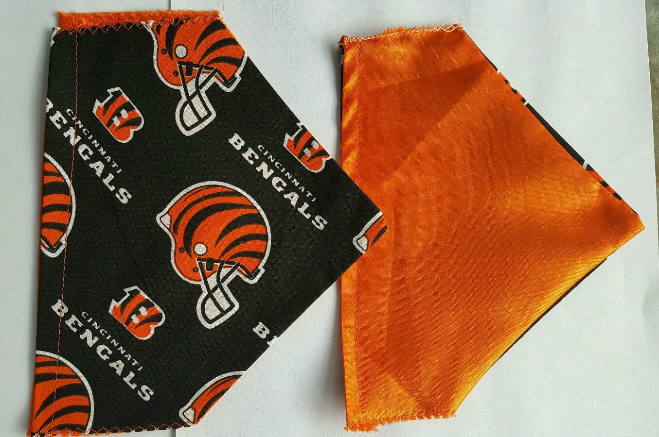 CINCINNATI BENGALS NFL HOMEMADE 2 SIDED DOG SCARF (PICK SIZE) | eBay