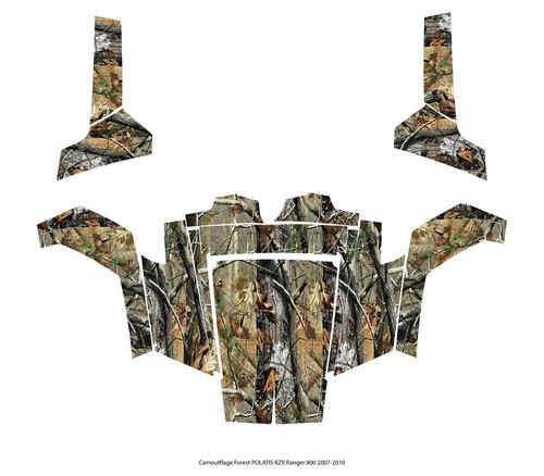 Polaris Ranger RZR 570 800 900 Camou Camouflage Graphics Kits Decals ...