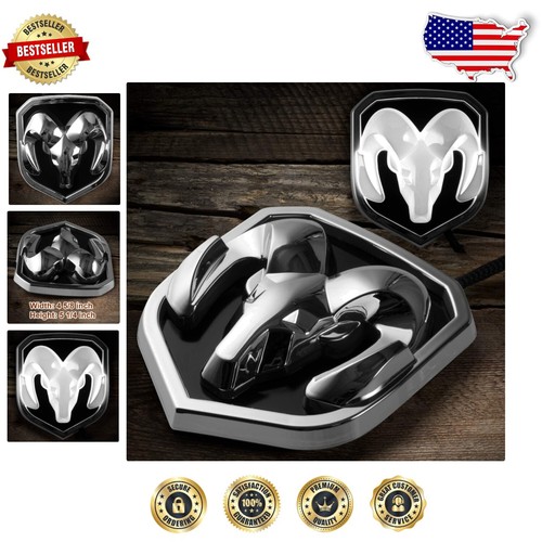 Durable Lighted RAM Emblem for Grille, Chrome Finish for 2009-2018 ...