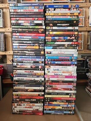 Lot of 91 vintage Estate Sale DVD collection Classic dvds! MOVIES Trl8 ...