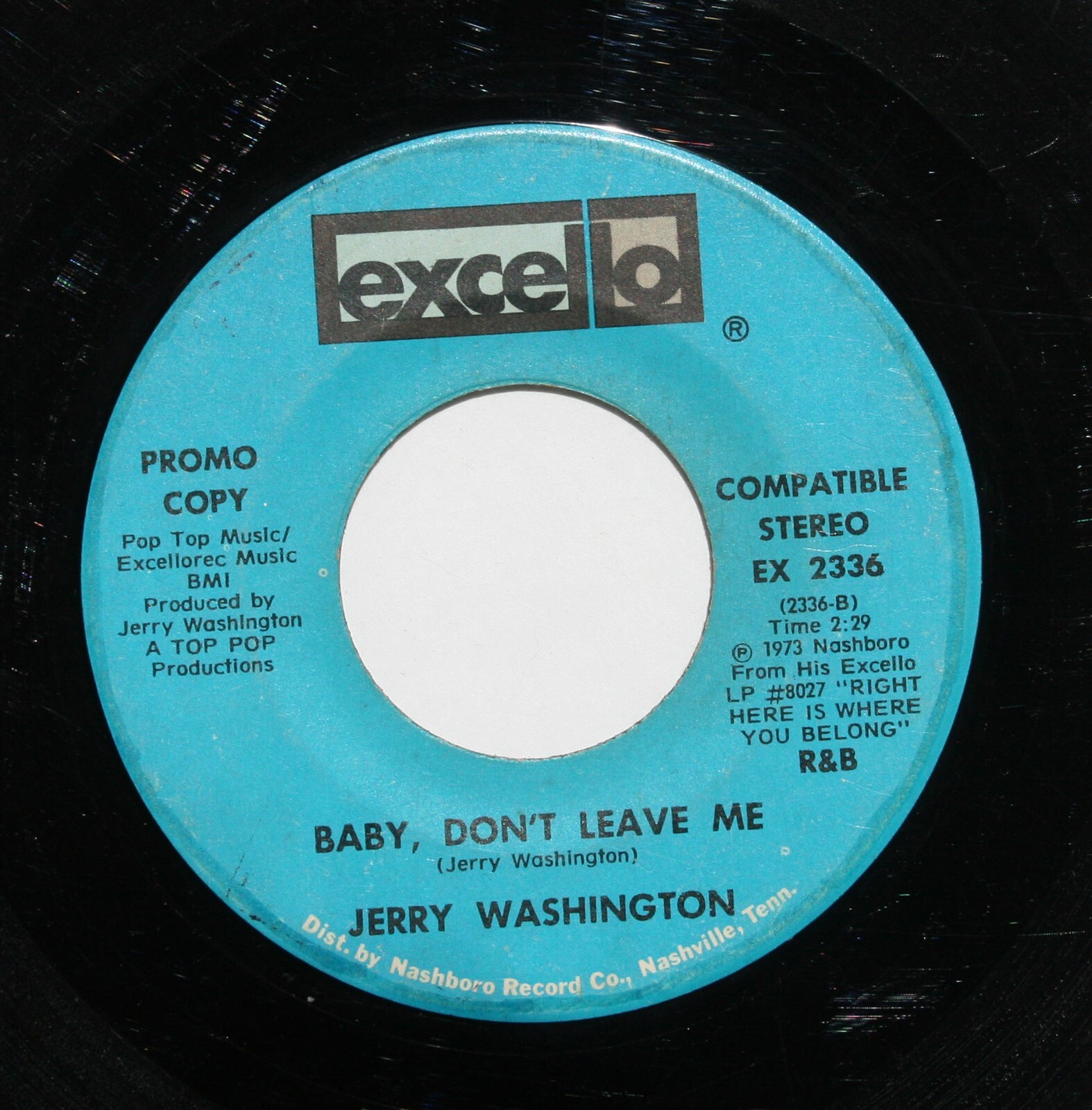 JERRY WASHINGTON Soul PROMO Let Me Love You Right or Wrong/Baby Don't ...