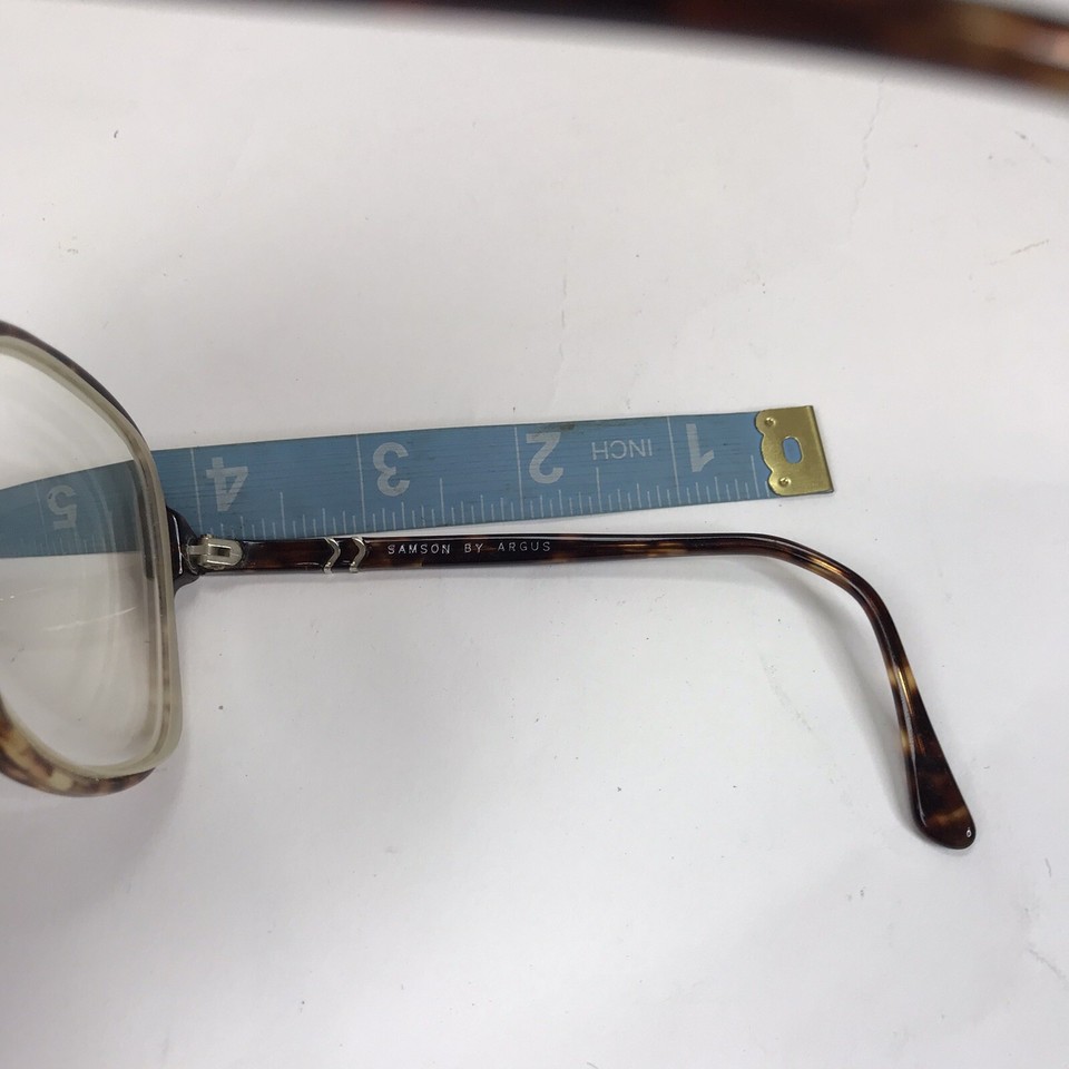 MOD Vintage Eyeglasses Samson By Argus Brown Plastic Made in Italy TT ...