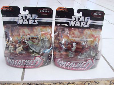 Star Wars Unleashed Battle Packs lot of 2 Battle of utapau Warriors ...