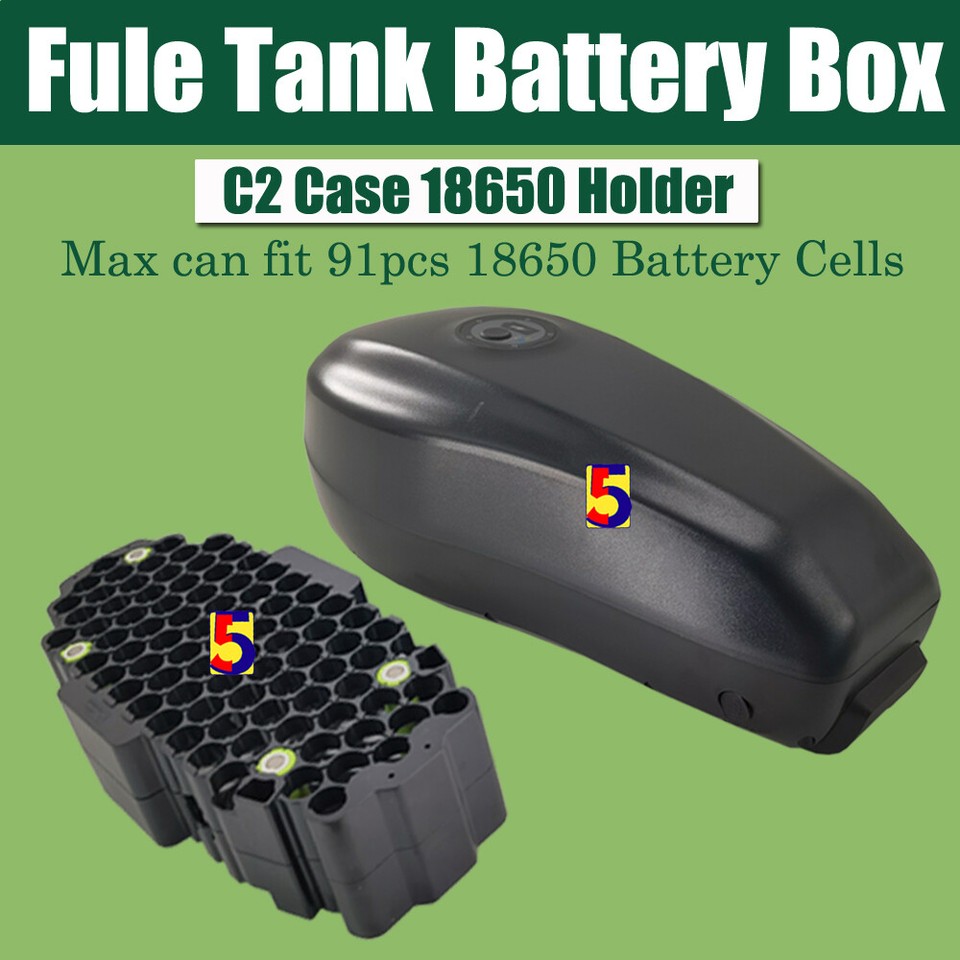 Ebike Fule Tank Battery Box Empty Battery Case 36V/48V/60V/72V 21700/ ...
