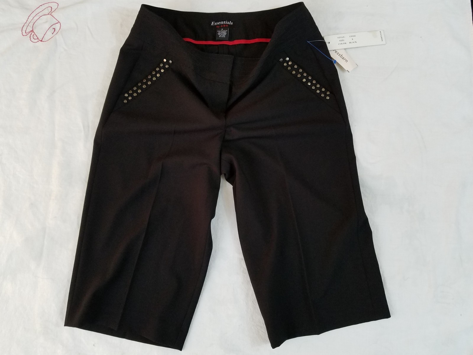 NWT Essentials By ABS Womens Size 8 Pants Black EBay nwt-essentials-by-abs-womens-size-8-pants-black-ebay