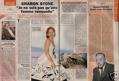 Coupure de presse Clipping 1996 Sharon Stone (1 page 1/3) | eBay