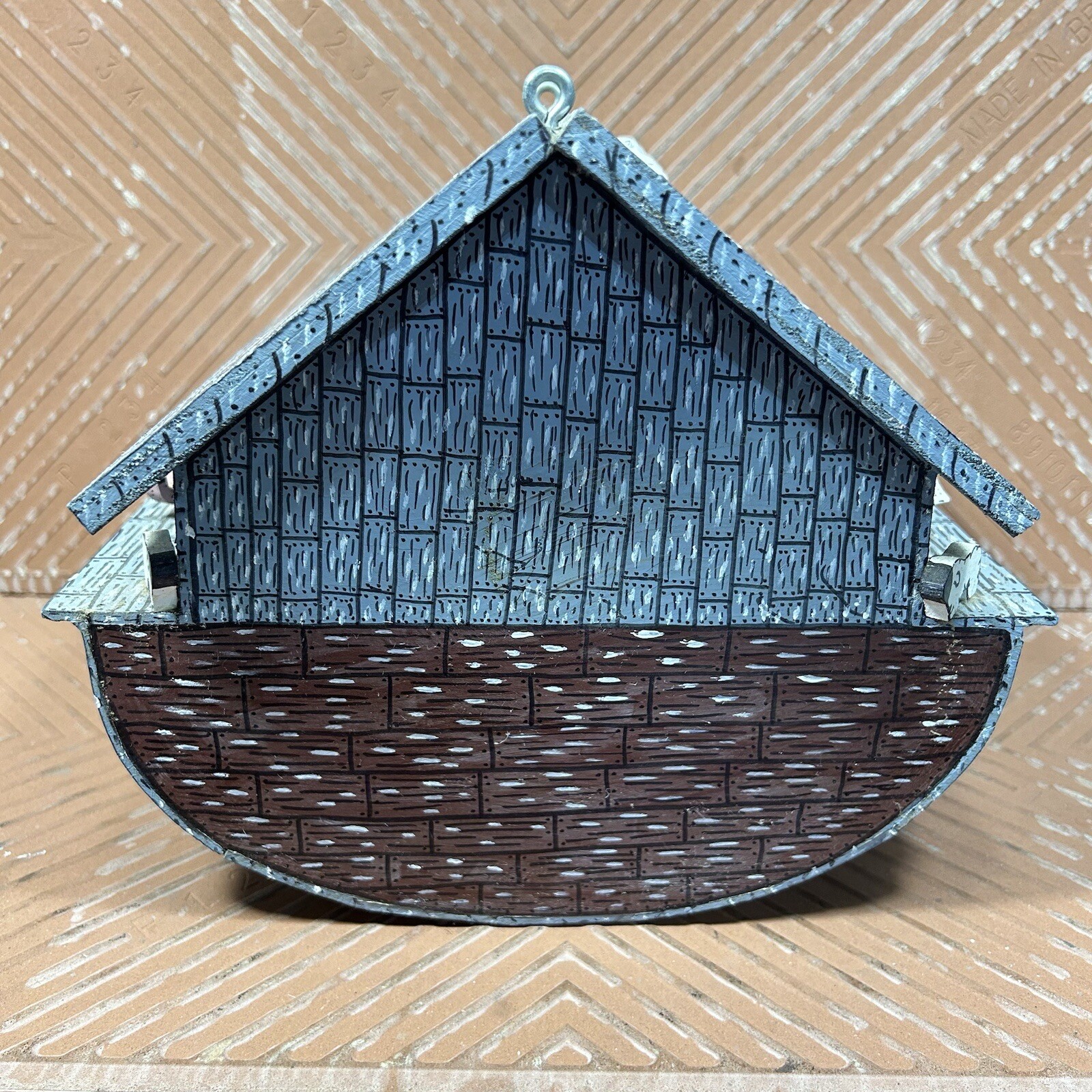 Vintage Noahs Ark Bird House Hand Made And Painted 1994 DETAILED 10 X 8 ...