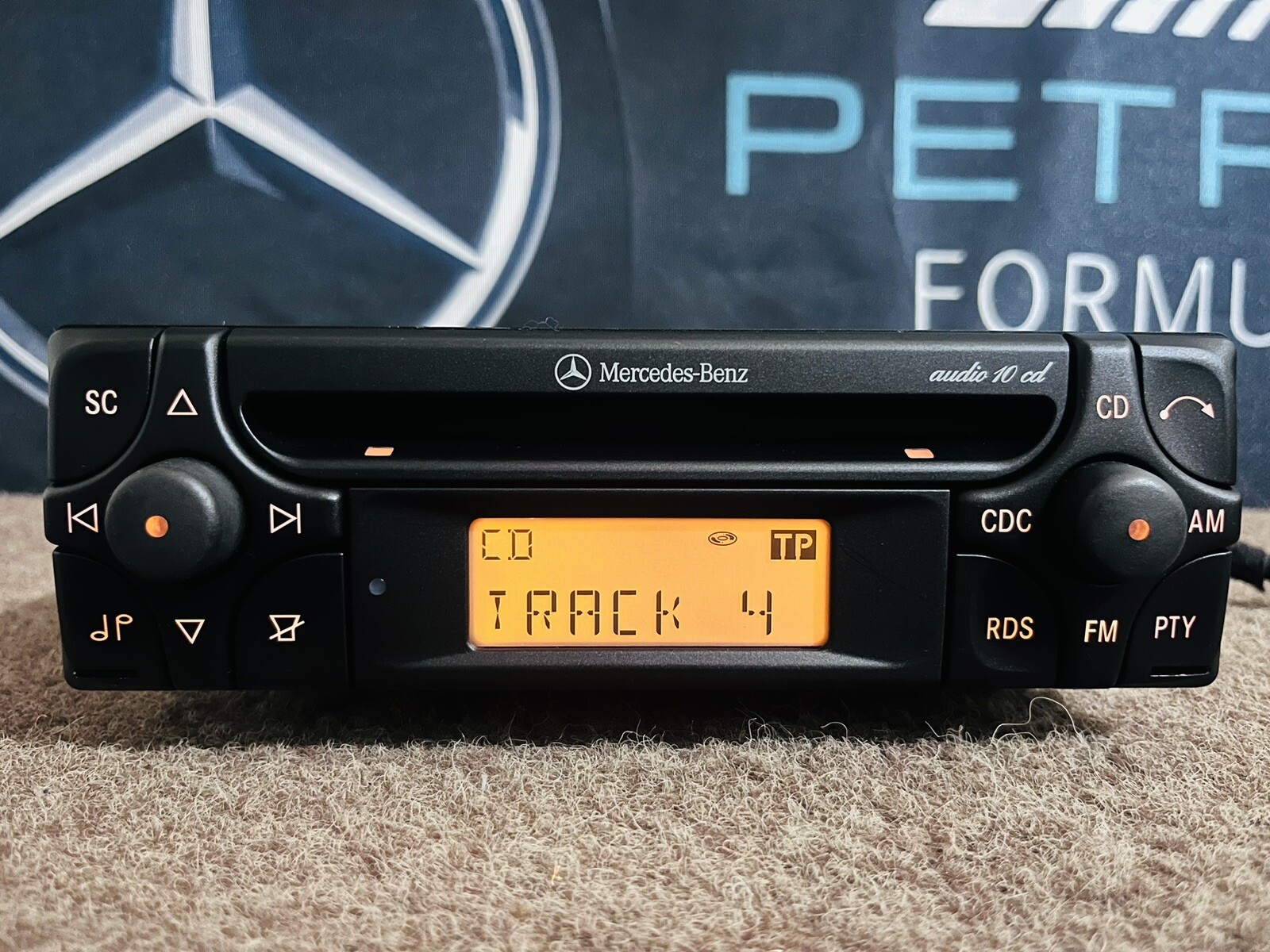 Original Mercedes Becker Alpine Audio 10 CD MF2910 Car Radio RDS W124 ...