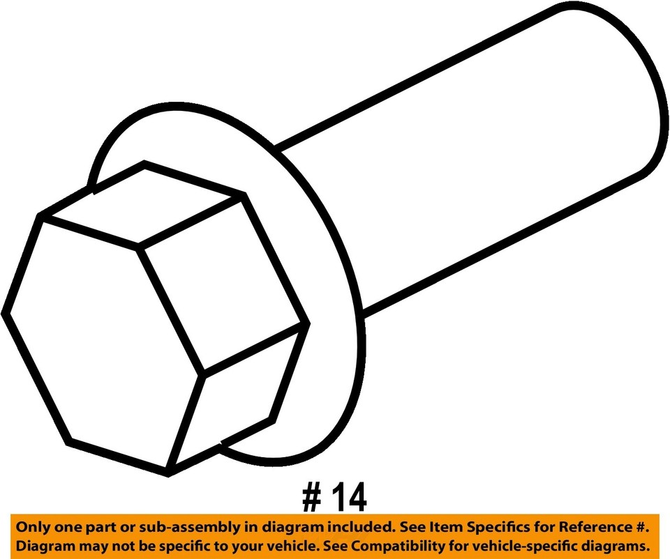 GM OEM 10-17 Equinox Bumper Components-Impact Bar Bolt 11561828 | eBay