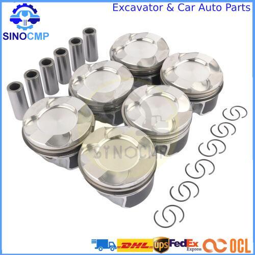 6PCS N55B30 Engine Piston &Ring Kit For BMW F07 F21 F15 F12 X3 X4 X5 X6 ...