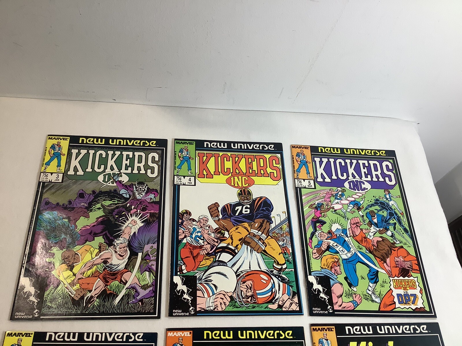 KICKERS INC #3,4,5,6,7,8 Marvel Comics New Universe 1987 Tom DeFalco | eBay